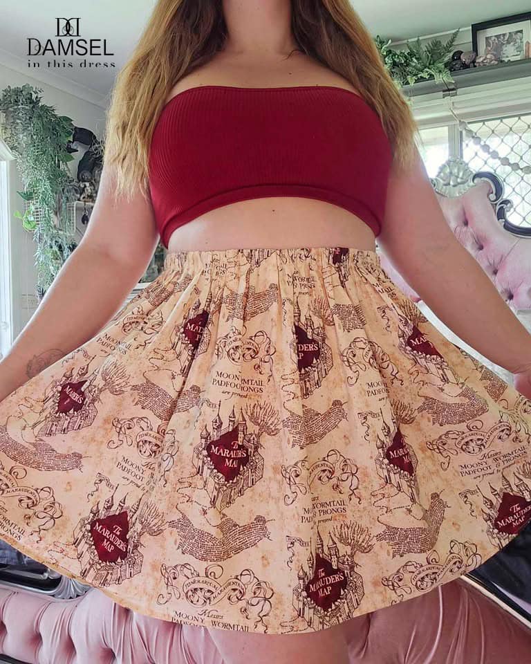 Treasure Map Skirt – Damsel in this Dress