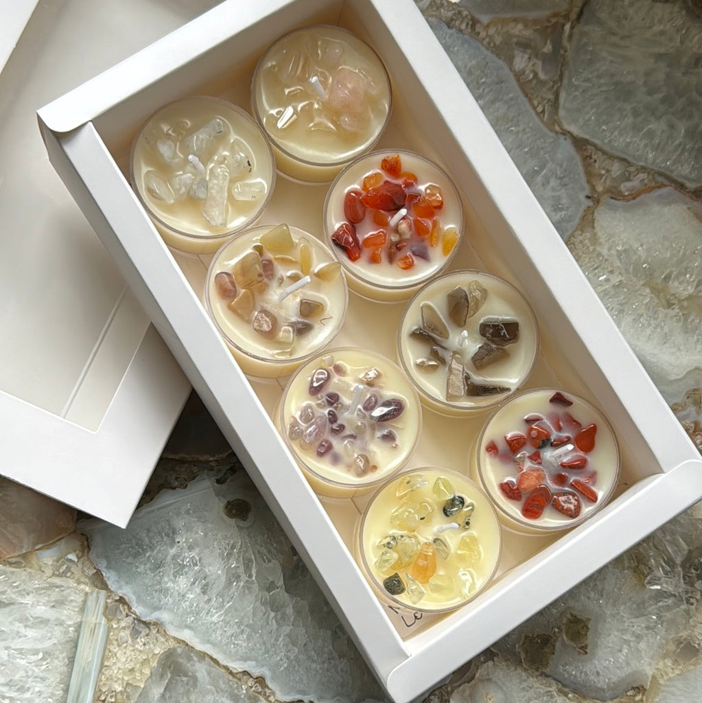 Candy Shop Crystal Infused Tea Light Sample Pack | Crystal Collection ...